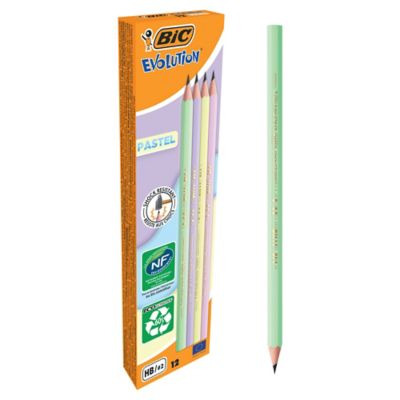 PK12 LAPIZ HB BIC EVOLUTION SURT PASTEL