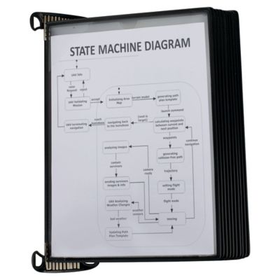 DJOIS Pro Wall Kit, PP, 10 pockets, black