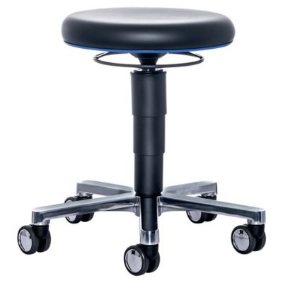 Tabouret laboratoire médical Bimos 9463L - noir/bleu