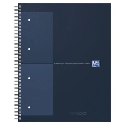 Cahier spirale Oxford Notebook A4+ - 160 pages - quadrillé - bleu