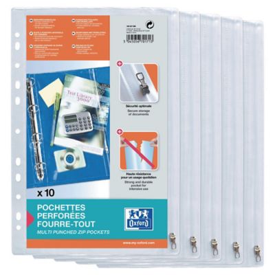 Elba showtassen met zipsluiting, A4, PVC, per 10 stuks