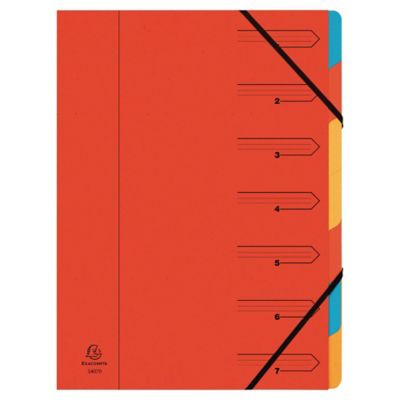 Exacompta A4 7 Section Multipart File - Multi coloured