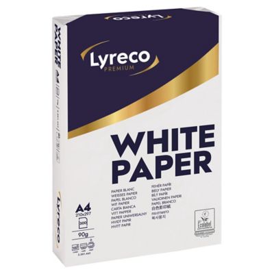 Lyreco Premium Paper A4 90gsm 500-Sheet White