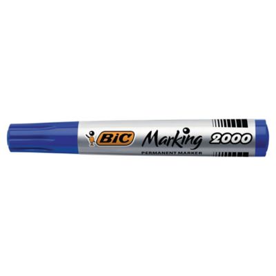 Marqueur permanent Bic 2000 - pointe ogive moyenne - bleu