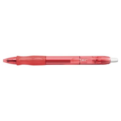 BIC VELOCITY RETRACTABLE RED GEL PEN 1.0MM