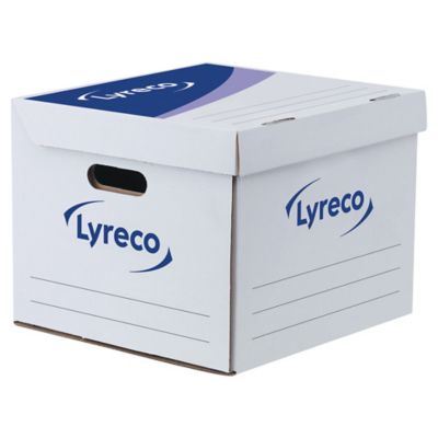 LYRECO EASY CUBE MANUAL ARCHIVAL BOX - H280 X W350 X D350MM - BOX OF 10