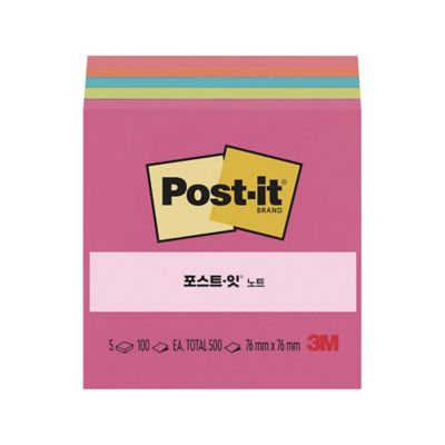 Post-It Super Sticky Notes Cape Town 76X76mm 5 Pad Pack (90 Sheets Per Pad)