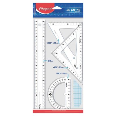 Maped 4 Piece Ruler Set