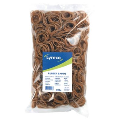 LYRECO Rubber Bands 2mm X 40mm - 500G Box