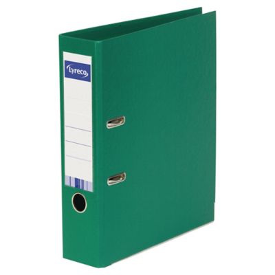 LYRECO PP LEVER ARCH FILE FOLIO-F/CAP 45MM GREEN