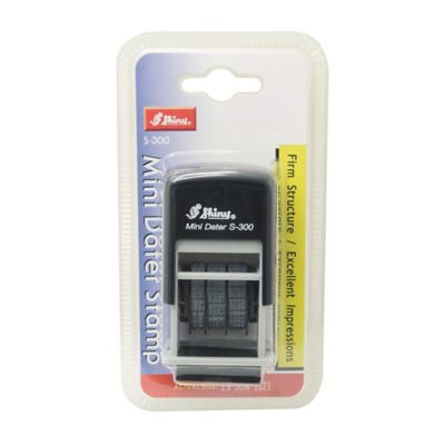 Shiny S-300 Self-Inking Dater Stamp Black 3mm