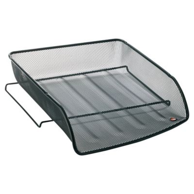 Alba mesh letter tray front load blk
