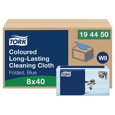 TORK COLOUR CODED CLOTHS BLUE - BOX OF 40