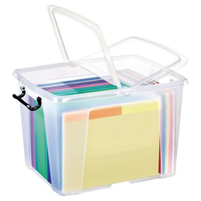 Strata Clear 40 Litre Smart Storemaster Box With Lid L500 X W395 X H320mm