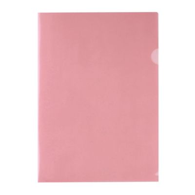 E310 Plastic Folder A4 Pale Pink - Pack of 12