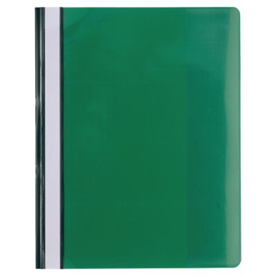 Exacompta PVC Transfer File A4 - Green, Pack of 10