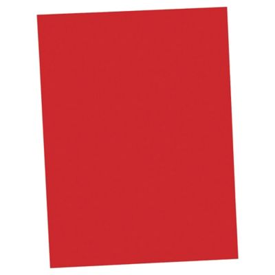 LYRECO RED MEDIUM WEIGHT A4 SQUARE CUT FOLDERS - PACK OF 100
