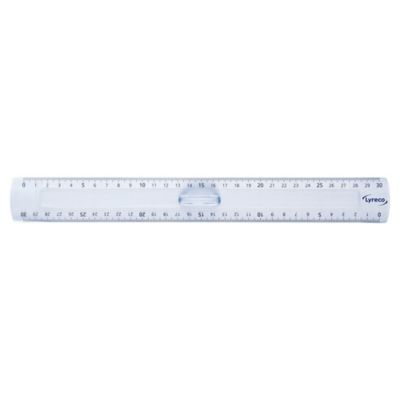 Ruler lyreco plastic 30cm precise scale