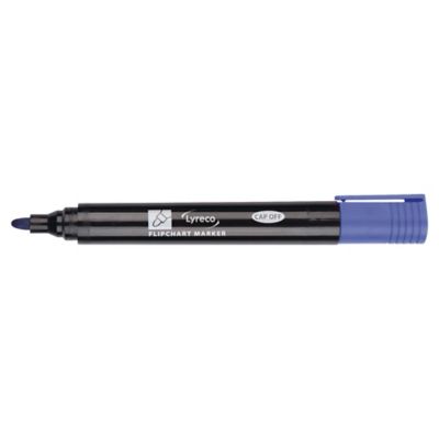 Lyreco Flipchart Markers Bullet Blue - Pack Of 10