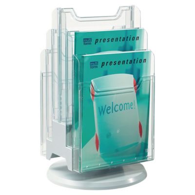 Exacompta 6 Pocket Desk Tower - Clear