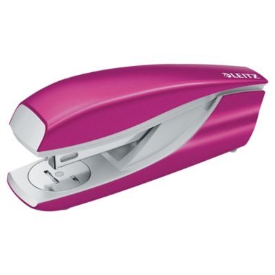 Leitz WOW Stapler 30 Sheets Half Strip Metal Pink