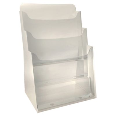Exacompta 155x237x339mm Desk Literature Holder - Clear