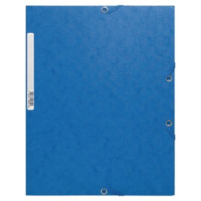 Elastic band folder Exacompta A4, cardboard, 590g/m2, blue