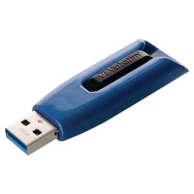 Clé USB Verbatim V3 Max - USB 3.0 - 128 Go - bleue
