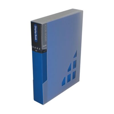 Bantex Clear Book 80 Pockets A4 Blue