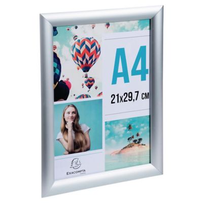 Aluminium 4 Sided Snap Frame Size A4 Silver