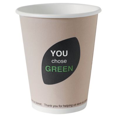 Duni Thank You Cup Green 35Cl - Pack of 50