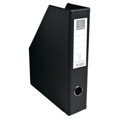 Exacompta 70mm Wide Spine Magazine File - Black