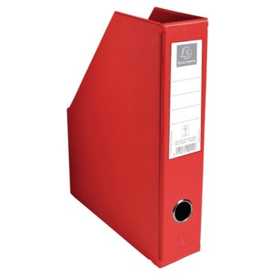 Exacompta 70mm Wide Spine Magazine File - Red