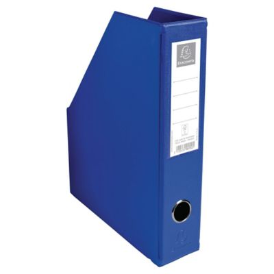 Exacompta 70mm Wide Spine Magazine File - Blue