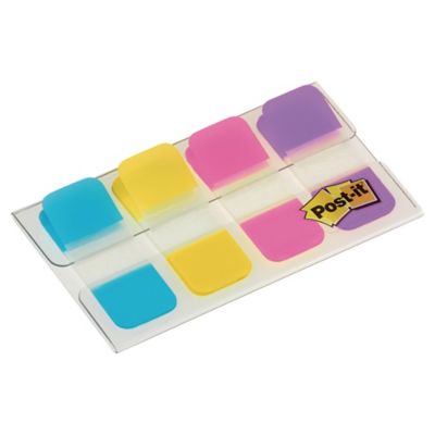 Marque-pages Post-it onglets rigides - coloris assortis - 4 x 10 feuilles