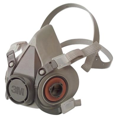 3M 6100 HALF MASK THERMOPLASTIC SMALL GREY