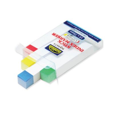 Suremark Stick Index Marker 14X75mm - 25 Sheets x 4 Colours