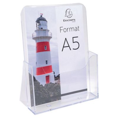 Exacompta 173x73x214mm Counter Display For A5 Documents - Clear