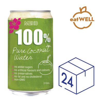 Meko 100 Pure Coconut Water 310ml - Pack of 24