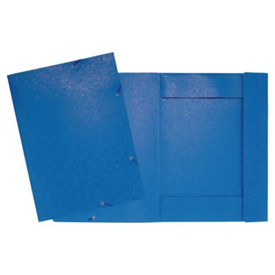 Pack 5 pastas com abas Exacompta - A3 - cartolina - azul